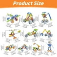 DIY 10-in-1 Robot Building Kit - 167-Piece Soft Rubber Construction Set, Build Robots, Vehicles ...