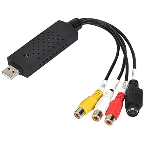 Tarjeta de captura de video USB 2.0 de 1 canal VCR VHS a DVD DVR ...
