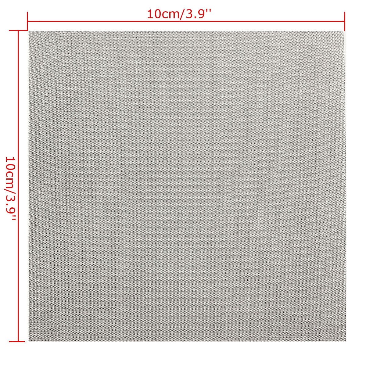 (3 Pack) 4" x 4" - 50 Micron True Fine Stainless Steel Mesh Screen ...