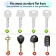 9 PCS Colored Silicone Key Covers Caps Set with Blank Printed Label ...
