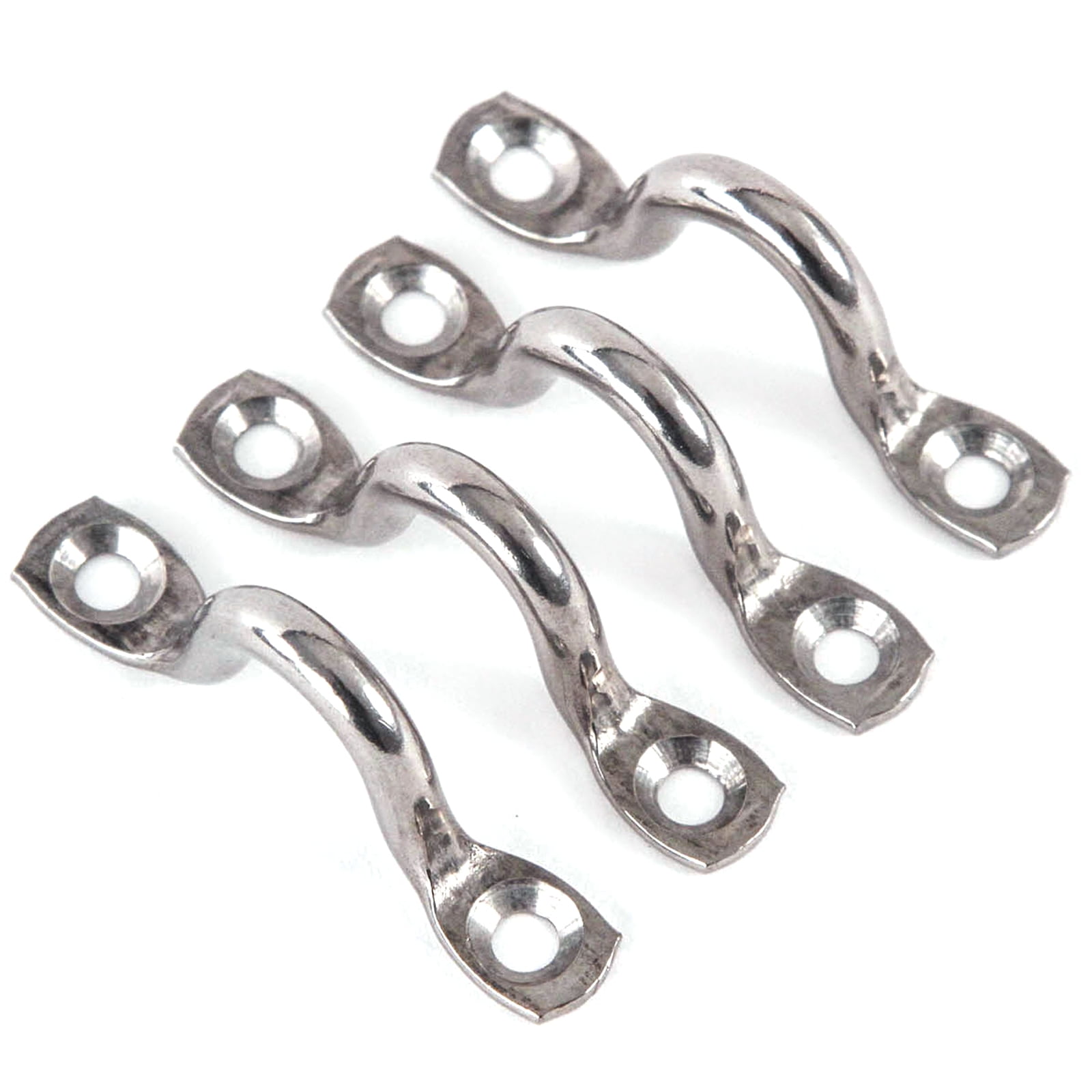 Red Hound Auto 4 - Stainless Steel 316 Oblong Pad Eye Straps Wire Plate ...