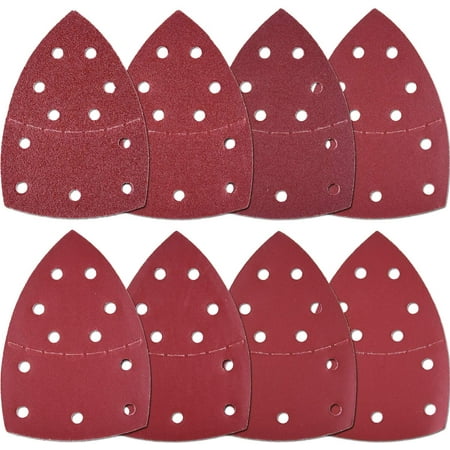 80 Pieces Sanding Pads Mouse Sanding Sheets Hook and Loop Assorted 60 ...