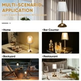 Coliware Crystal Table Lamp, Rechargeable Battery Operated Lamp with 3 ...