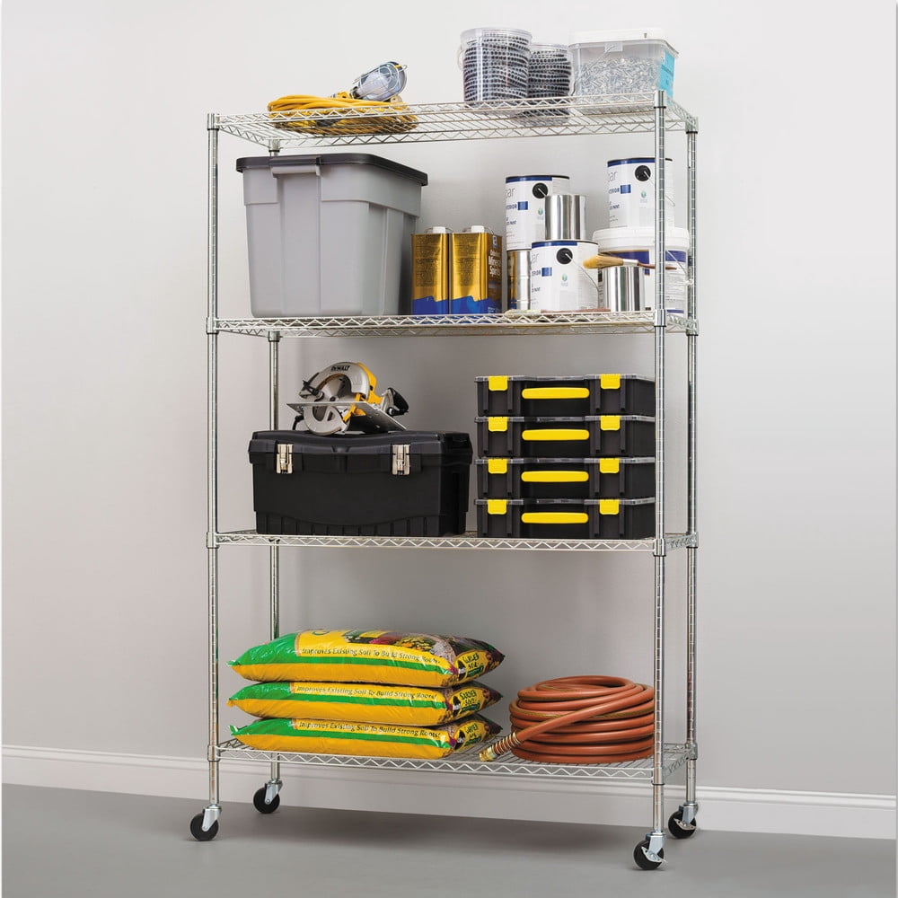 Tier Layer Wire Shelving Unit Heavy Duty Adjustable Storage