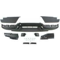 DAMAIJOY Rear Powdercoated Black Steel Bumper Cover Face Bar Step ...