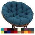 Solid Twill Papasan Chair Cushion, 52" x 6" x 52", Berry Berry ...