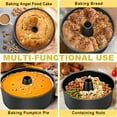 GPED 10 Inch Angel Food Bundt Cake Pan, Nonstick Baking Pan with ...