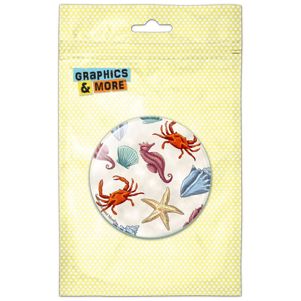 Sea Life Shells Seahorse Crab Starfish Refrigerator Button Magnet ...