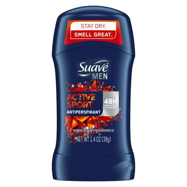 Suave Men Solid Deodorant Sweat Defense, Active Sport Antiperspirant 2. ...