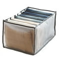 Wardrobe Clothes Organizer 7 Grids, Folded Clothes Organizer for Closet ...