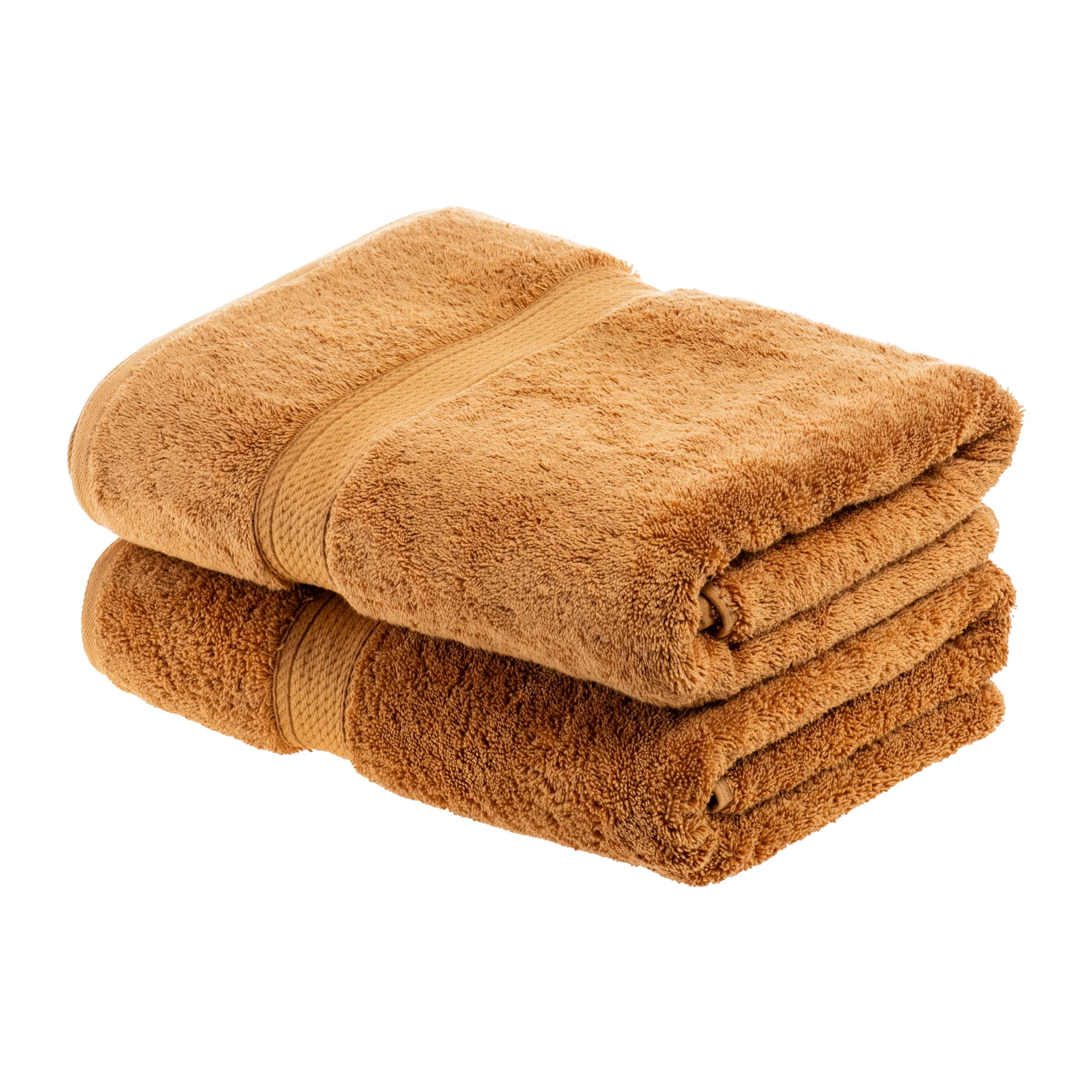 Impressions Hymnia Egyptian Cotton Bath Towel Set, Rust - Walmart.com ...