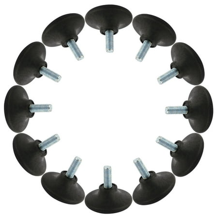 45mm Base Diameter Adjustable Threaded Metal Rod Leveling Support Foot ...