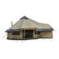 Guide Gear 4-Season Base Camp Tent with Stove Jack for Winter Cold ...
