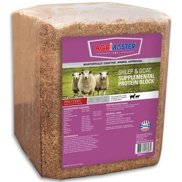 Ridley Sheep and Goat Outdoor Protein Block for Pasture Diets, 33lb ...