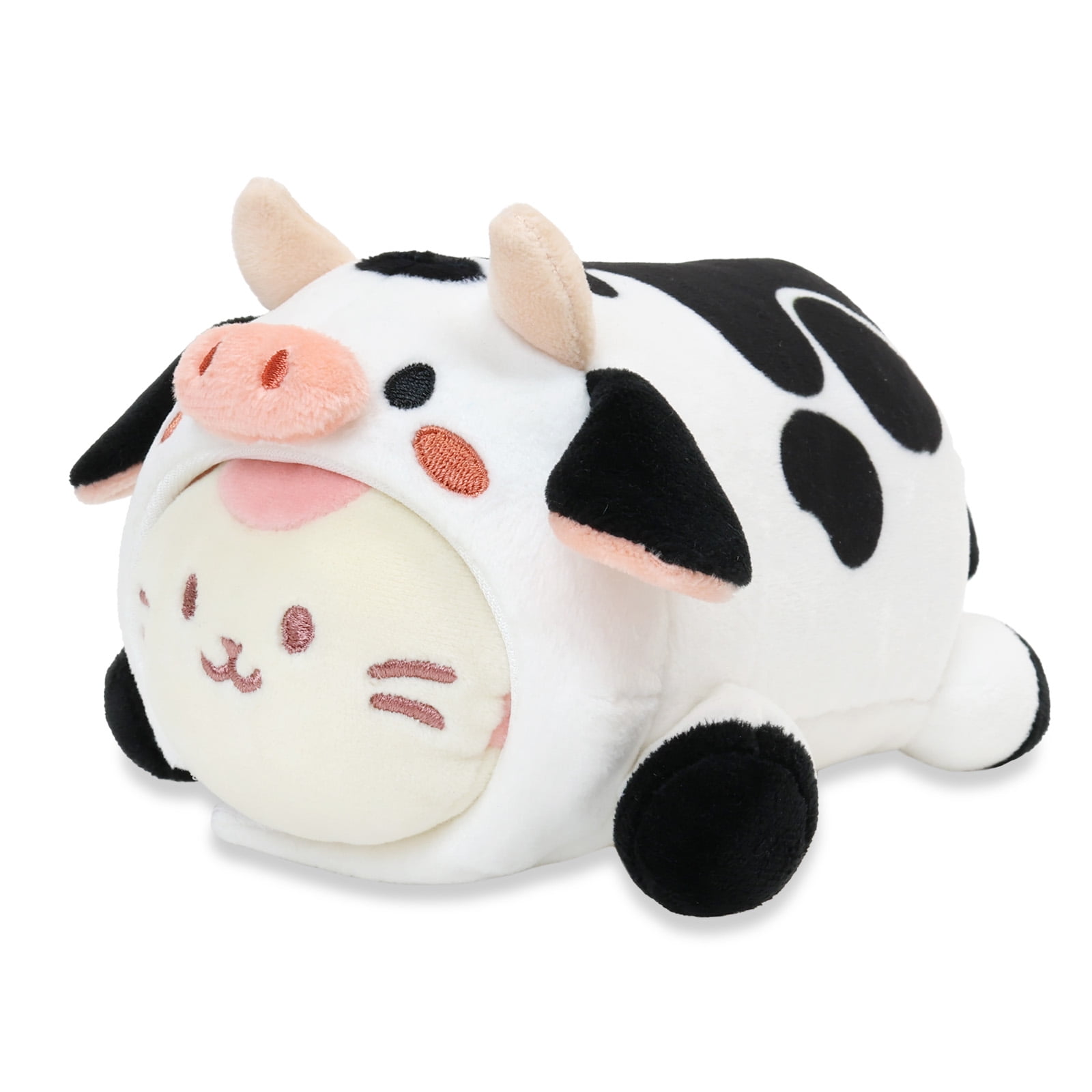 Anirollz in Animal 6" Cute Pink Kitty Cat Character Small Plush Blanket ...
