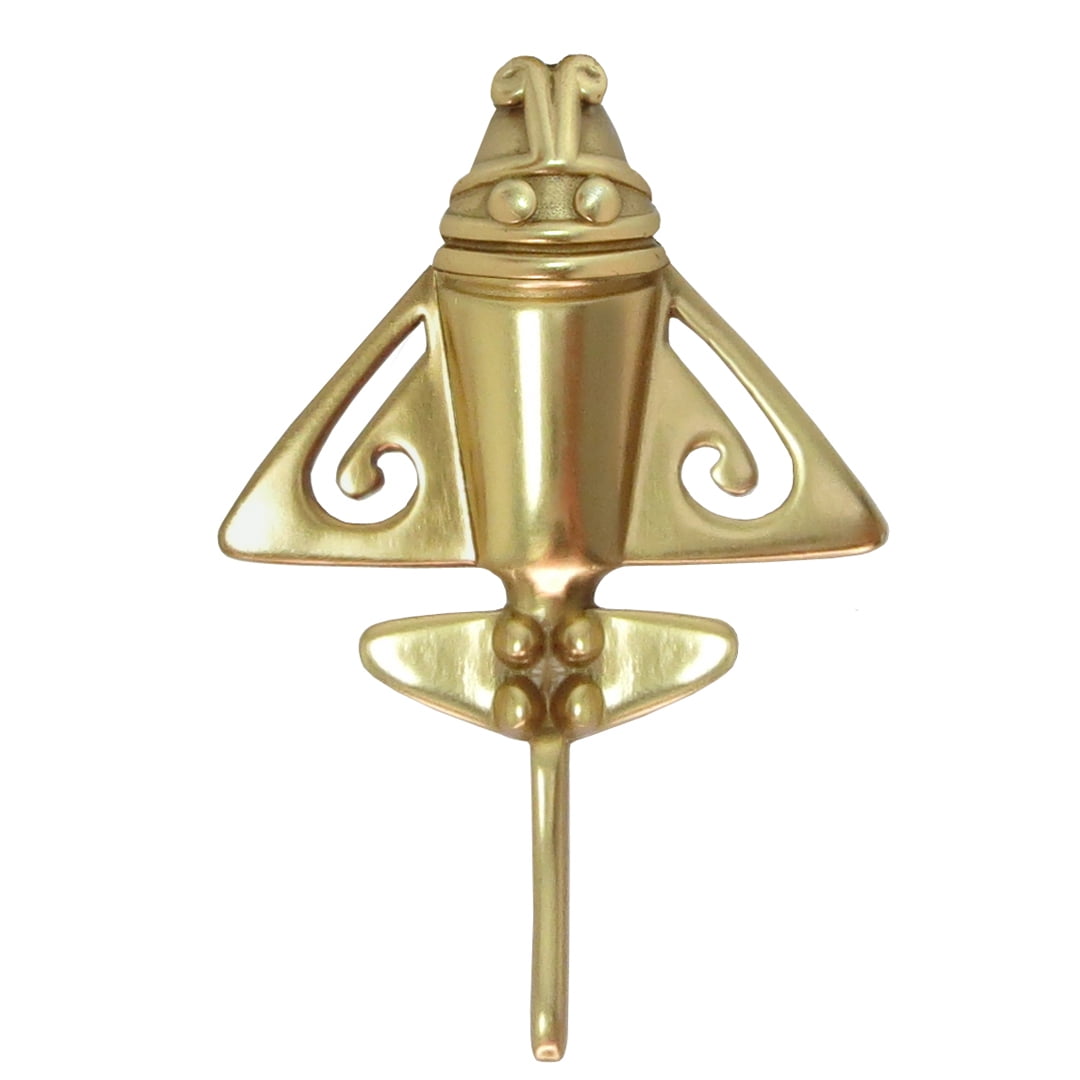 Across The Puddle, Ancient Golden Jet 24k Gold Plated .950 Silver Lapel ...