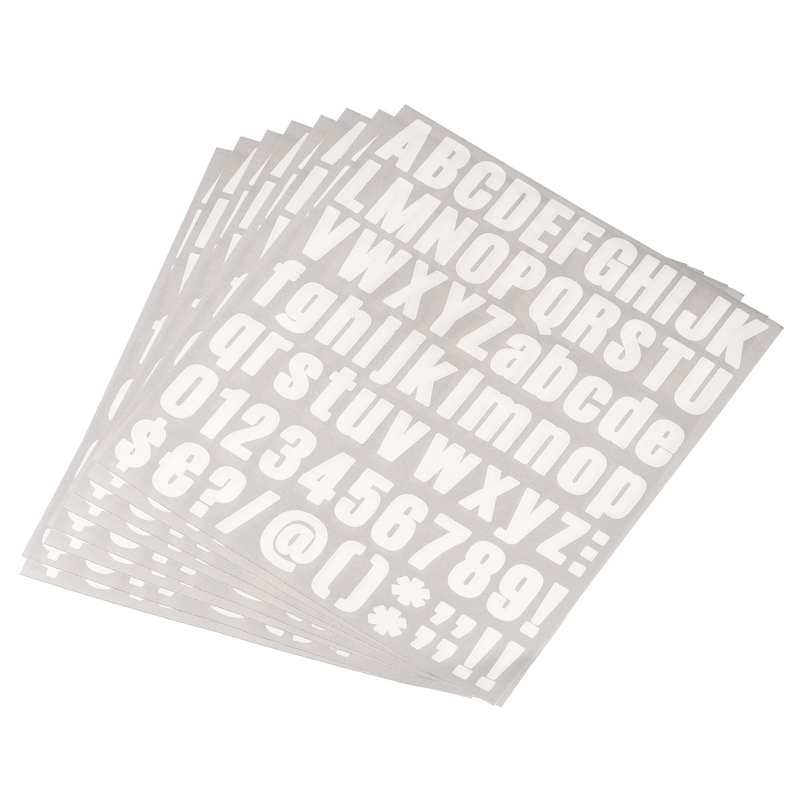 Uxcell 1 Inch Self Adhesive Waterproof Vinyl Letter Number Sticker Set ...
