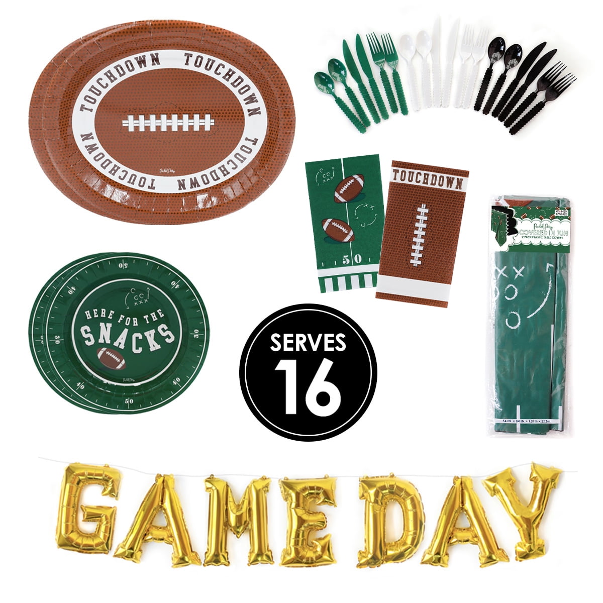 Packed Party 'Game Day' Party Bundle, Serves up to 16 People - Walmart.com