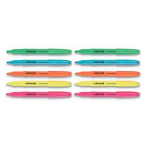 Universal Pocket Clip Highlighter, Chisel Tip, Fluorescent Yellow Ink ...