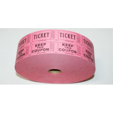 Double Raffle Ticket Roll : roll of 2000-(Pink) - Walmart.ca