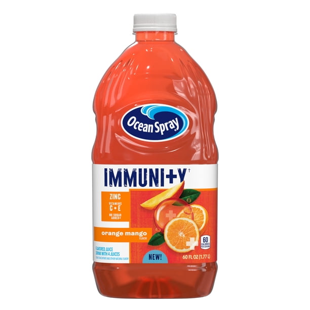 Ocean Spray Immunity Orange Mango Juice Drink, 60 fl oz Bottle ...