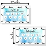 Lash Extension Loyalty Punch Card 50 Pack 3.5 x 2" inches Business Card ...