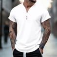 Afdoent Men's T-Shirts Summer Solid Short Sleeve Tee For Everyday Wear ...