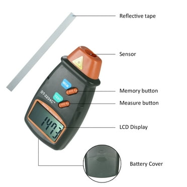 Digital Photo Laser Tachometer Non Contact Tach RPM Meter - Walmart.com