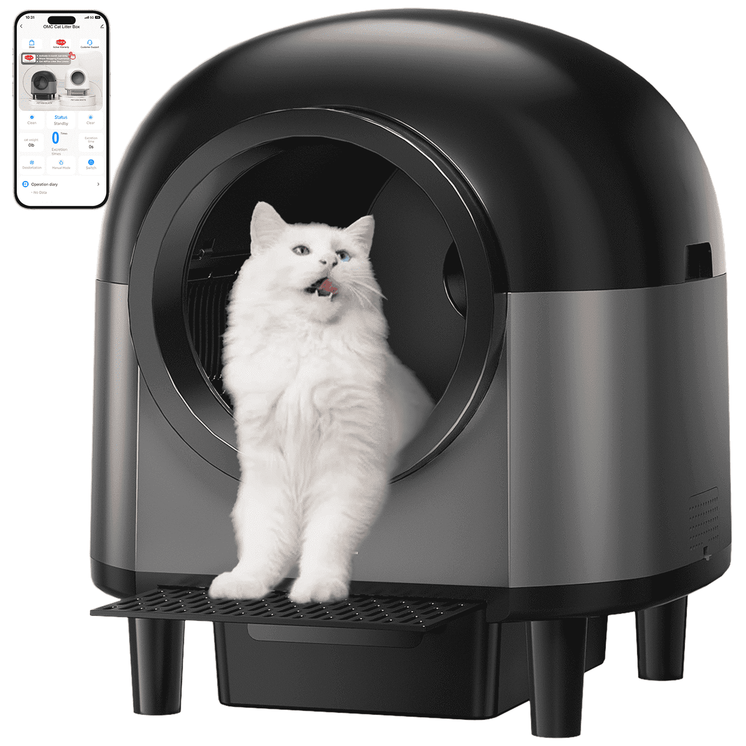 CATLK Automatic Cat Litter Box: 100L Extra Large Self Cleaning Litter ...
