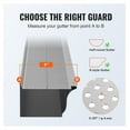Aluminum Gutter Guard 5 Inch, 26 PCS 104ft Gutter Leaf Filter, 0.157 ...