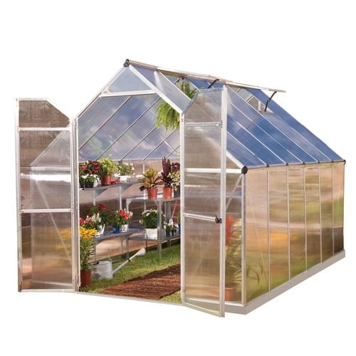 Click here for Palram Premier 8 X 12 Twin Wall Greenhouse 8 X 12 prices