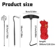 Souew Rope Tensioner, Stake Fixing Set, 6 Pcs Camping Rope Roller with ...