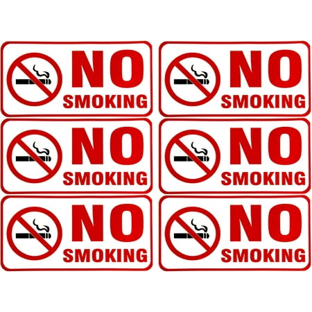 eSplanade NO Smoking Sign Decal Sticker - Easy to Mount Weather ...
