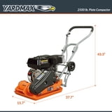 YARDMAX YC1160 2,500 lb. Compaction Force Plate Compactor YARDMAX 6.5HP ...