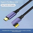 Flexible Right Angled USB3.0 Type C To MicroB Data Cable For External ...