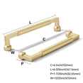 10-pack 6-inch(152mm) Brushed Cabinet Pulls Kitchen Handles Hardware ...