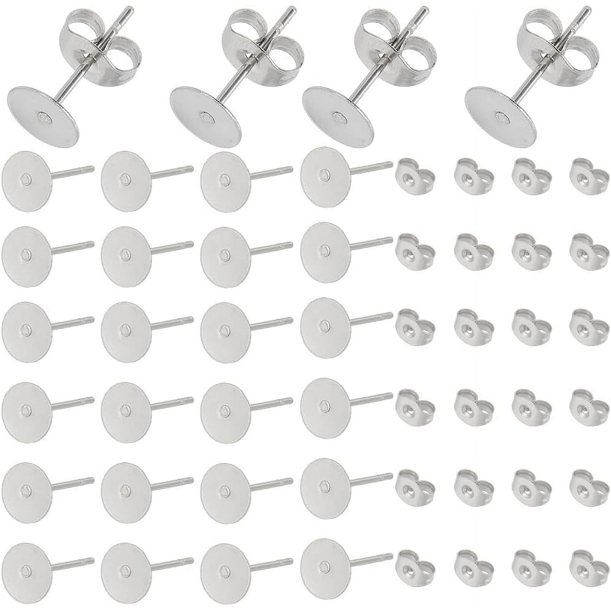 Click here for Nobrand 1 Box 500pcs Silver Earring Posts Stainles... prices