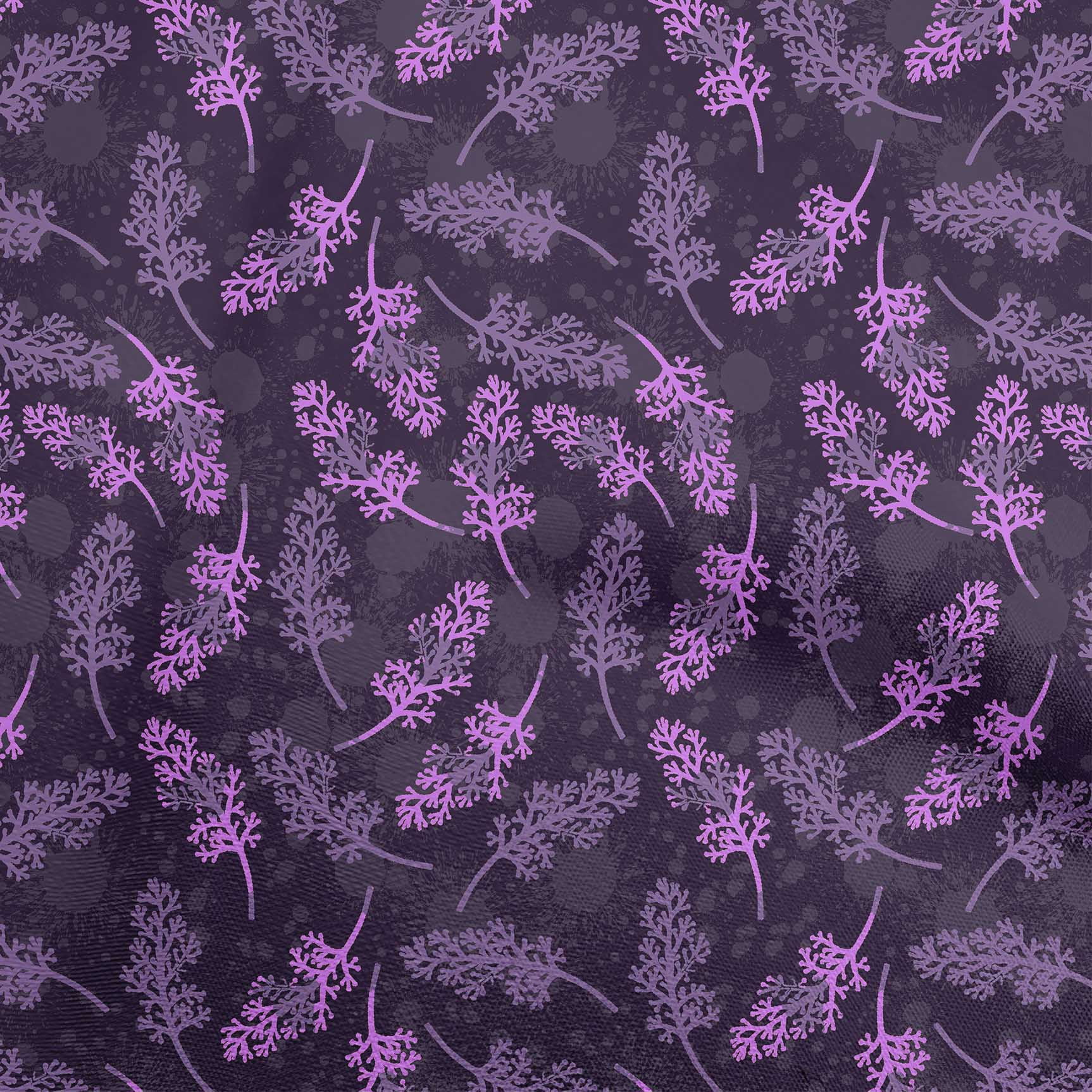 oneOone Cotton Silk Purple Fabric Abstracts Quilting Supplies Print ...
