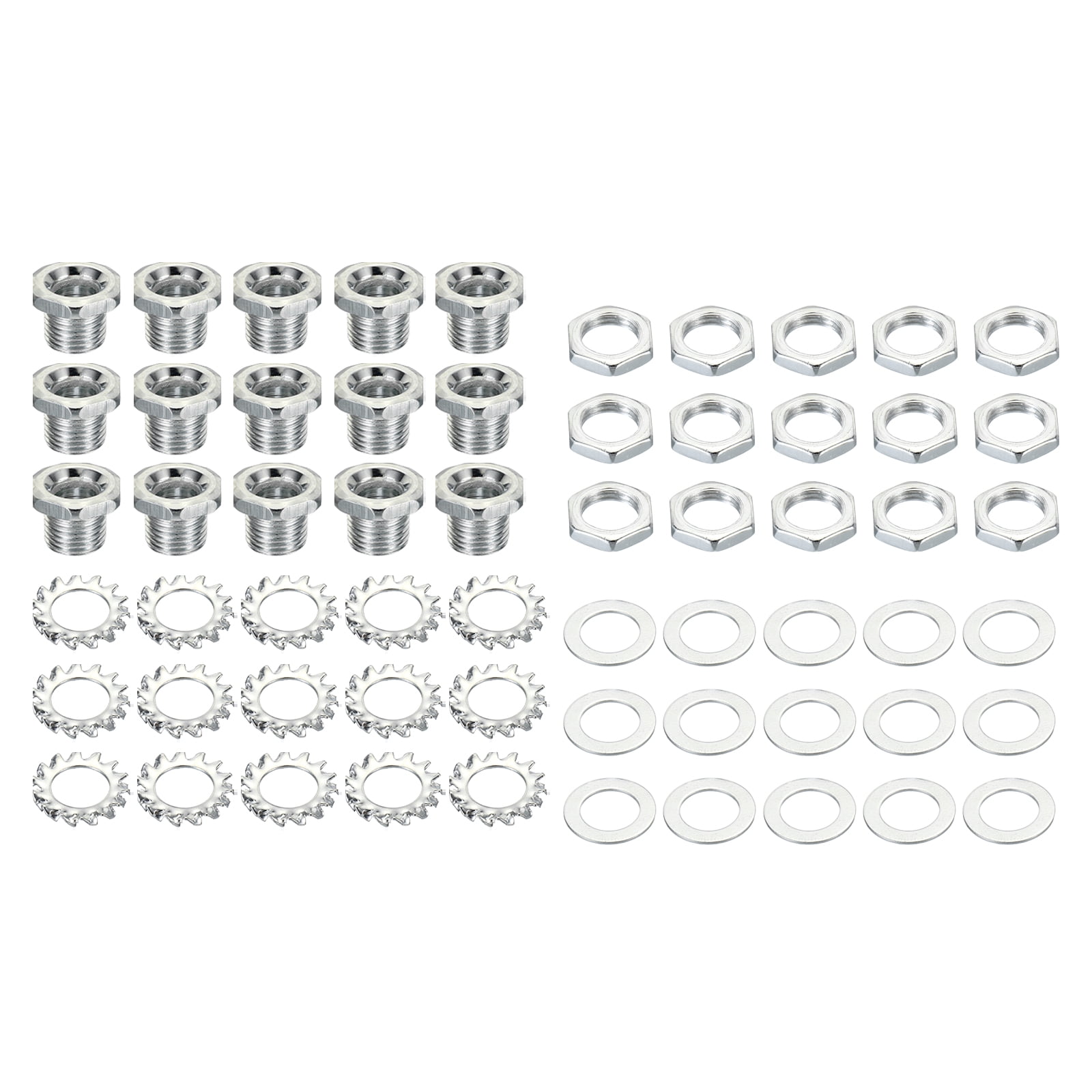 Uxcell M10 Thread 11mm Tall Hex Hollow Screw Bolts Chandelier Bolt Lamp ...