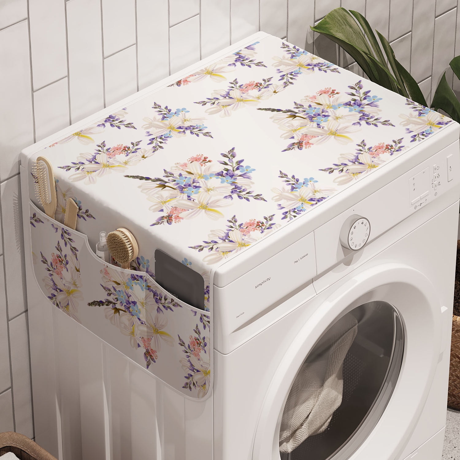 Floral Washing Machine Organizer, Flower Arrangements Bridal Ornaments ...