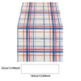 5PC Independence day decor Plaid Table Runner Red White Blue Checkered ...