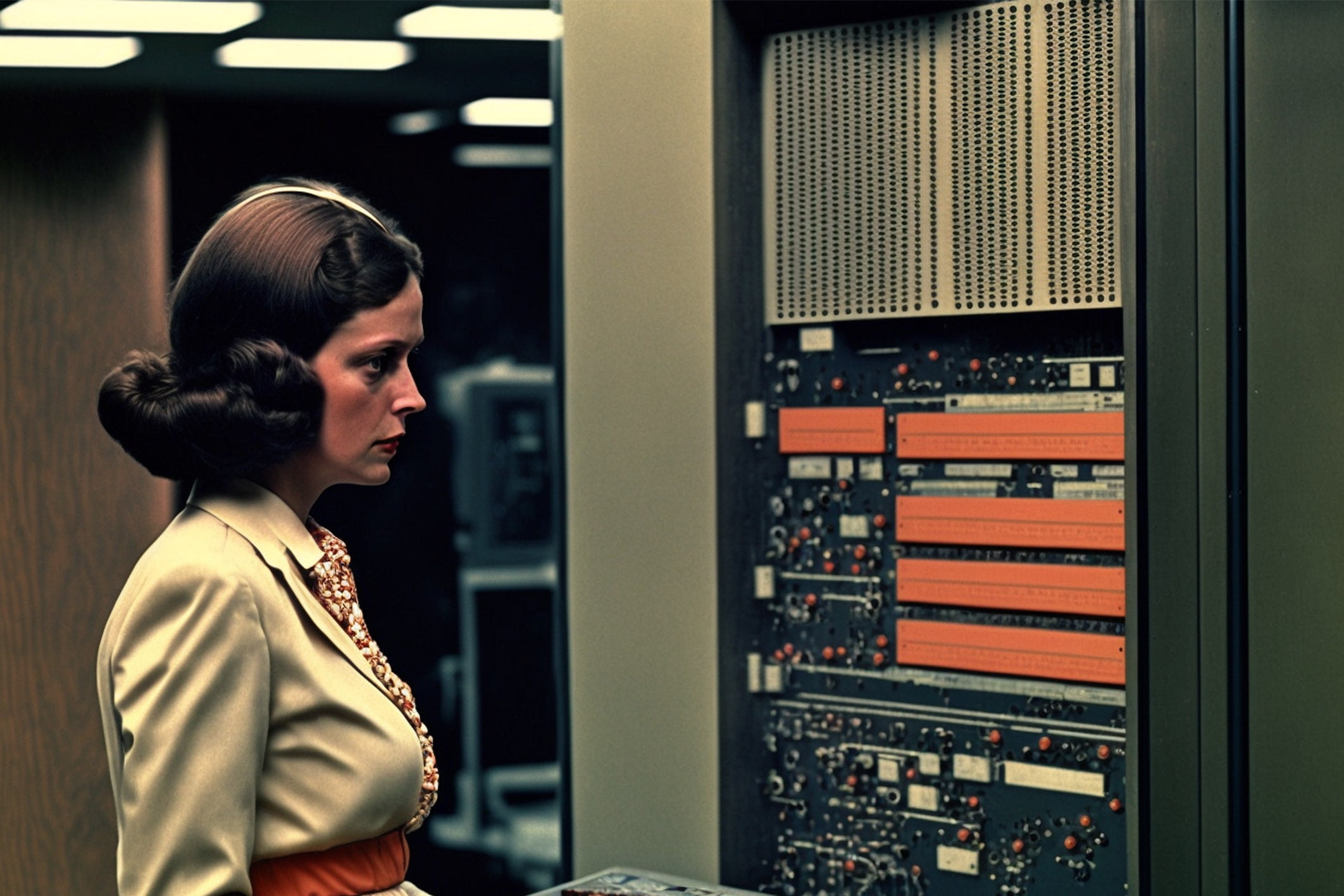 24x36 gallery poster, 1970s supercomputer absurd ai art p2 - Walmart.com