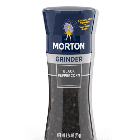 Morton Black Peppercorn Grinder, For Use while Cooking or at the Table ...