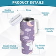 40 oz Stainless Steel Tumbler Vacuum Insulated Leak Proof Stainless ...