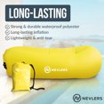 Nevlers Yellow Inflatable Lounger with Travel Bag and Pockets - Walmart.com