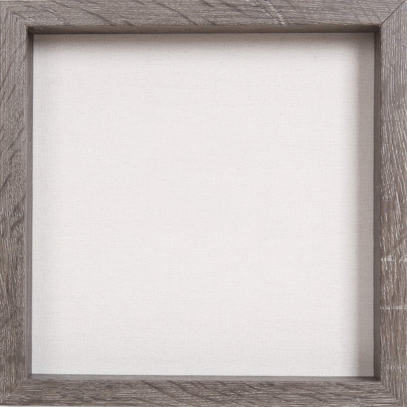 Muzilife 10x10 inch Shadow Box Picture Frame with Linen Board Deep Wood ...