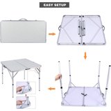 REDCAMP Large 3ft Square Foldable Card Table, Heavy Duty Portable for ...