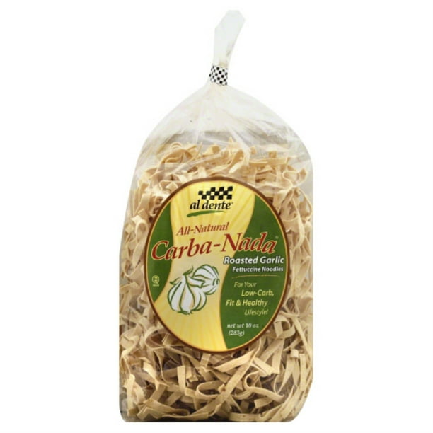 AL DENTE: Carba-Nada Roasted Garlic Fettucine Noodles, 10 oz - Walmart.com
