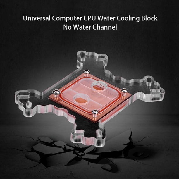 CPU Water Block, 12.9 Mm Water Cooling Block, High Performance For ...