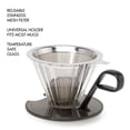 Primula Seneca Borosilicate Glass Coffee Dripper with Stainless Steel ...